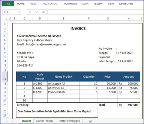 Invoice Penagihan: Pengertian, Contoh dan Cara Membuat Invoice ...