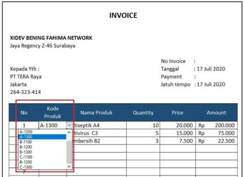 Cara Membuat Invoice di Excel, Contoh, dan Formatnya
