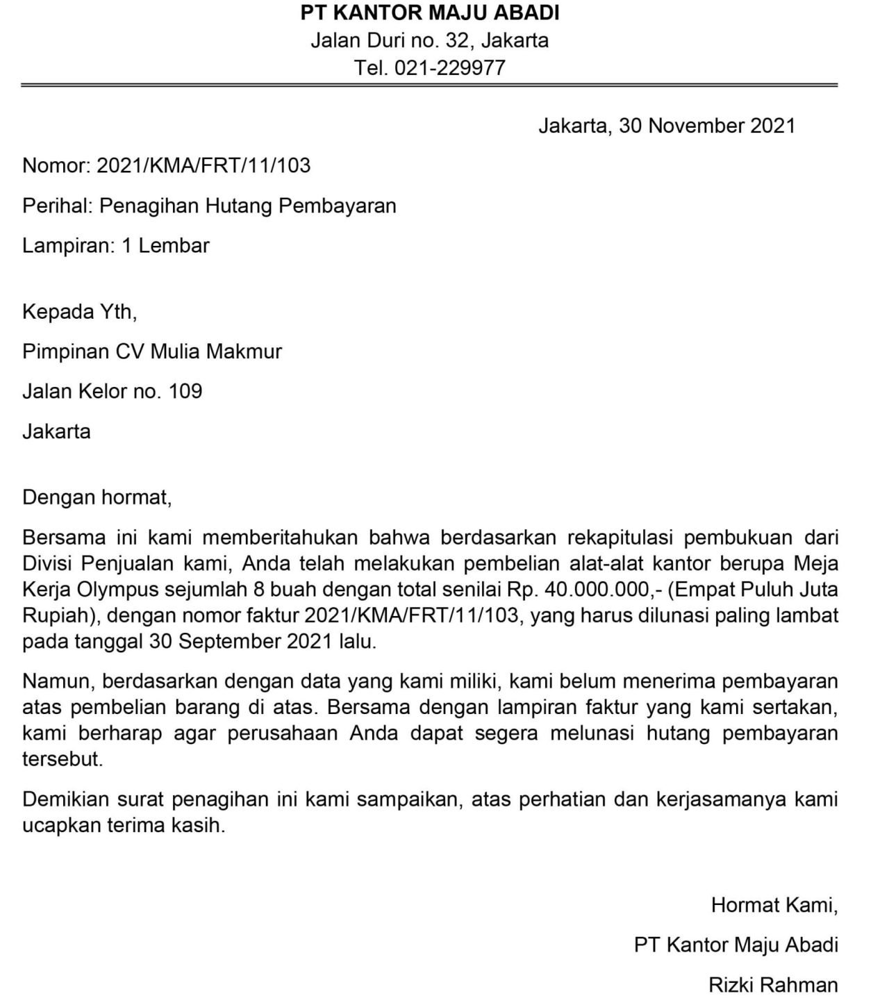 Apa itu Surat Tagihan? Ini Fungsi dan Komponen di Dalamnya! - Accurate ...